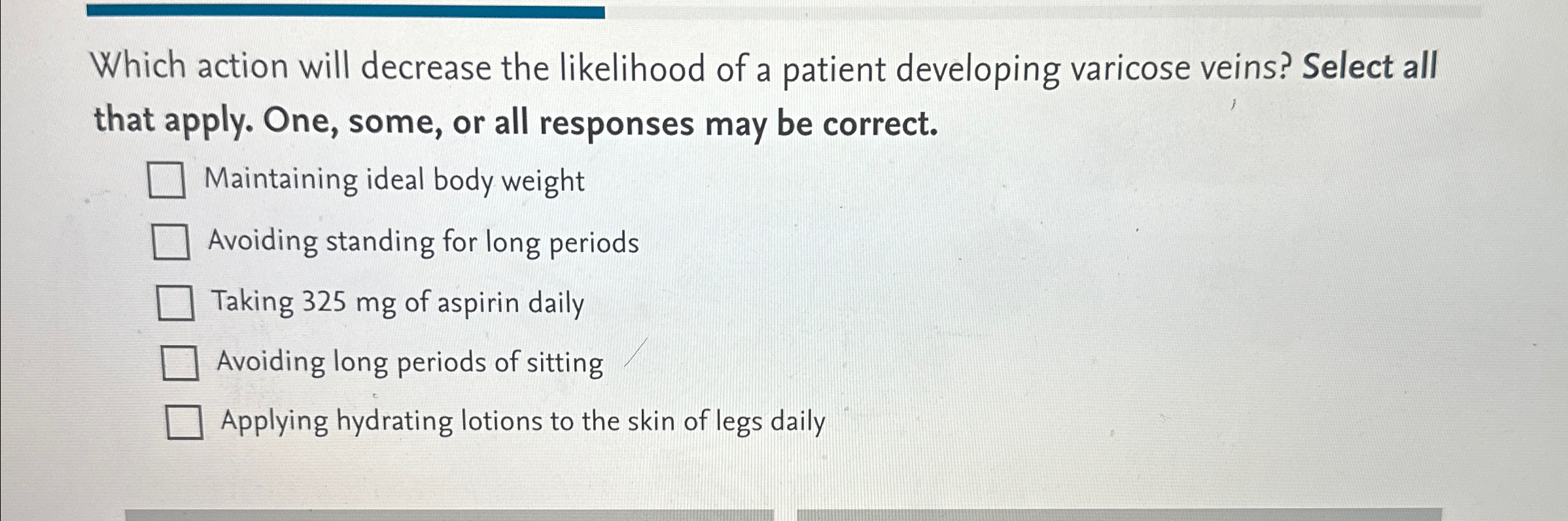 Solved Which action will decrease the likelihood of a | Chegg.com