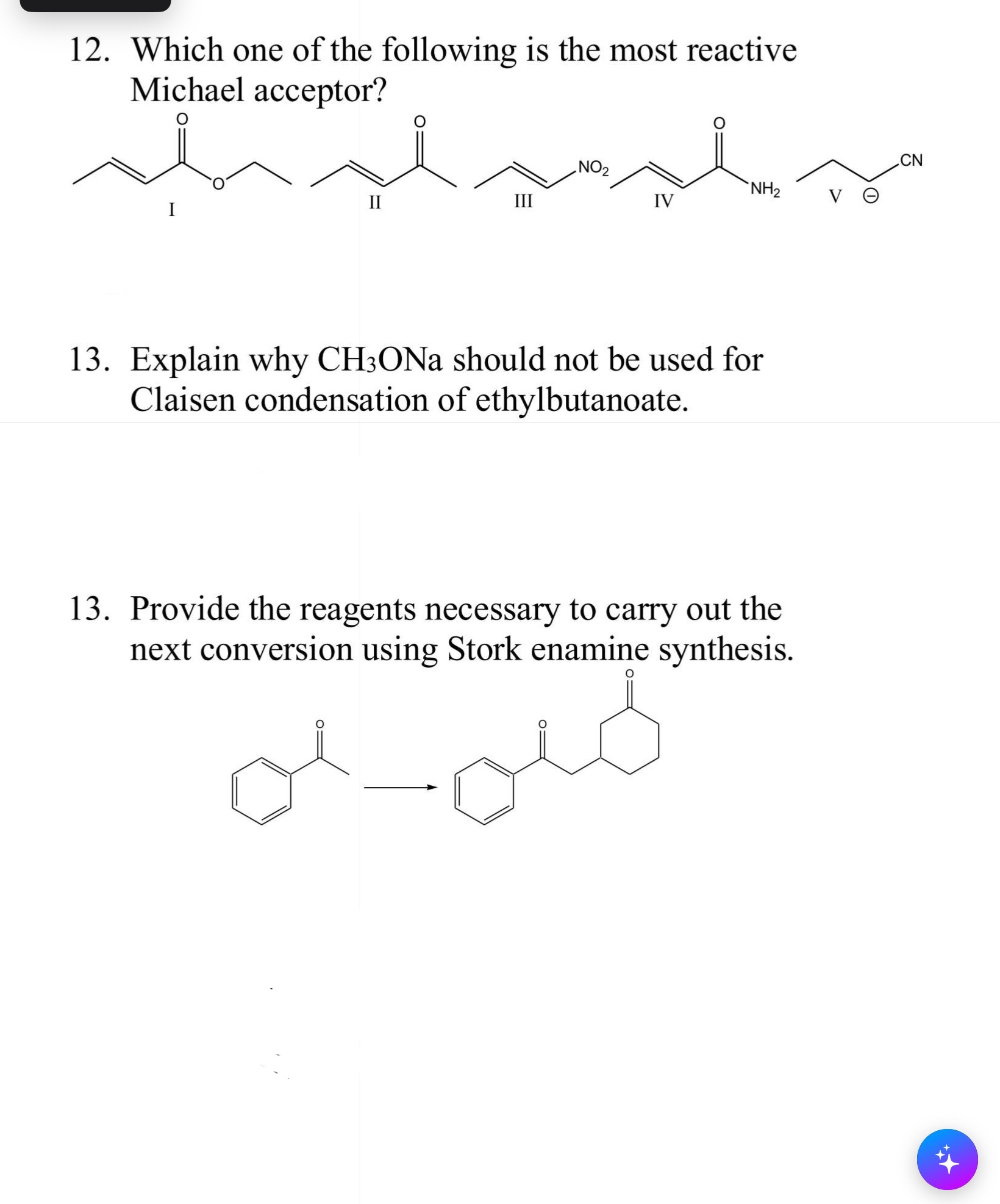 Solved Which one of the following is the most reactive | Chegg.com