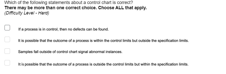 Solved Which of the following statements about a control | Chegg.com