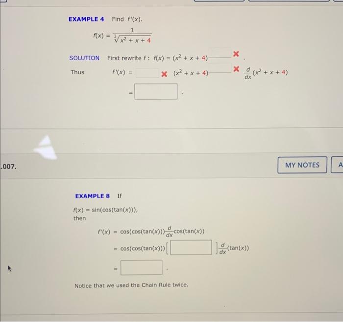 Solved EXAMPLE 4 Find f′(x). f(x)=3x2+x+41 SOLUTION First | Chegg.com