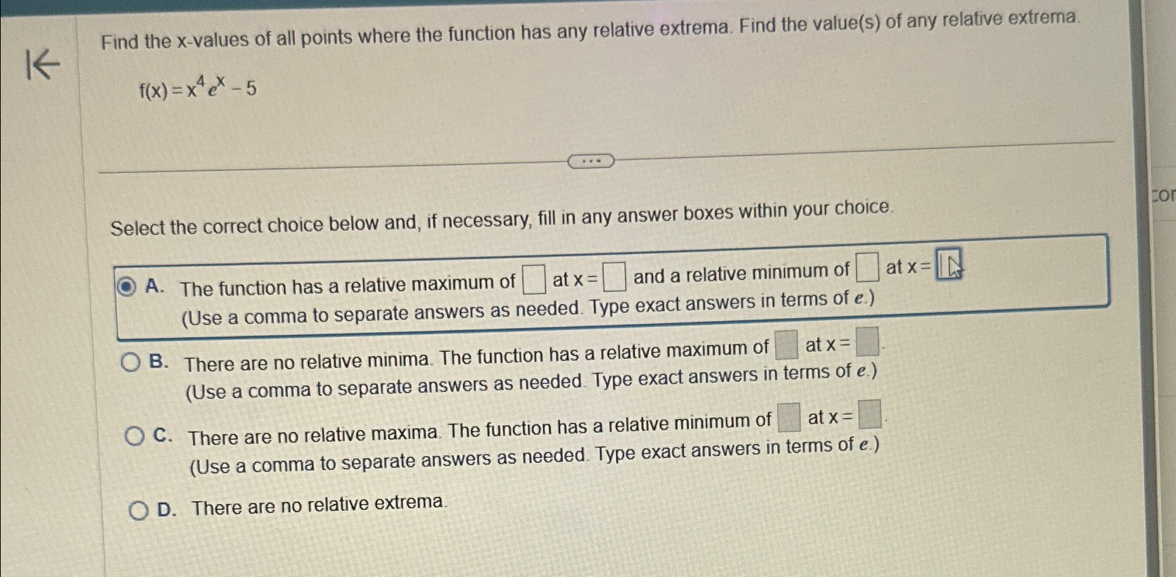 Solved Find the x-values of all points where the function | Chegg.com