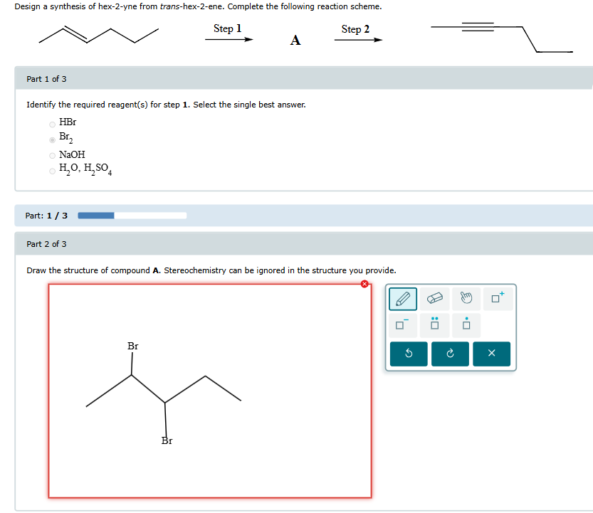 Solved Design a synthesis of ﻿pent-2-yne from | Chegg.com