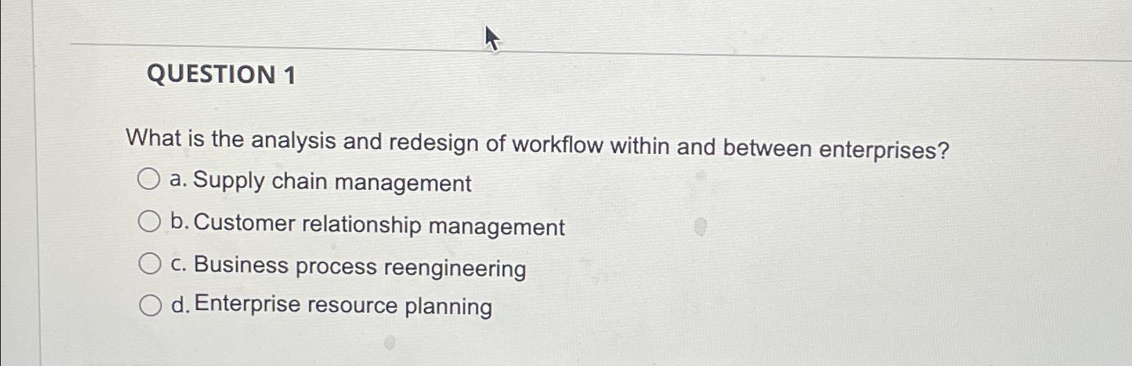 Solved QUESTION 1What is the analysis and redesign of | Chegg.com