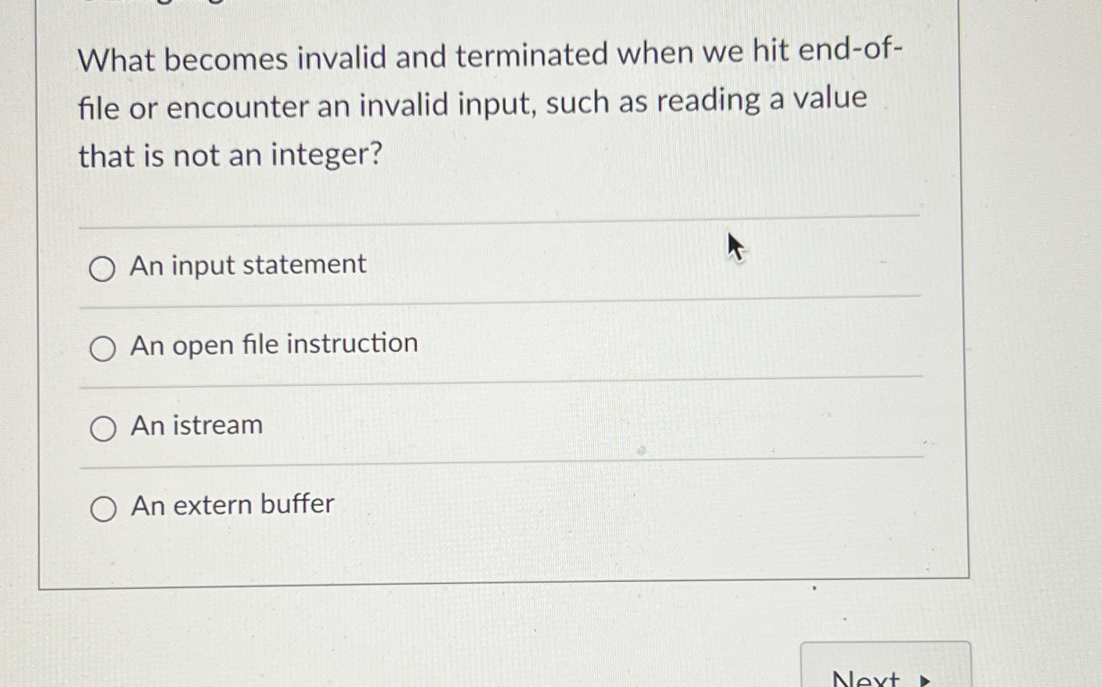 Solved What becomes invalid and terminated when we hit | Chegg.com