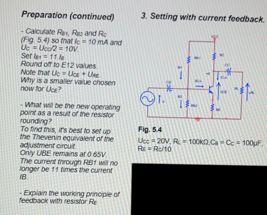 Solved Preparation (continued)Calculate RB1,RB2 ﻿and | Chegg.com