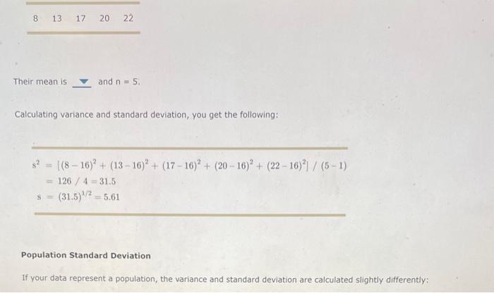 Solved The most common measures of dispersion are the | Chegg.com