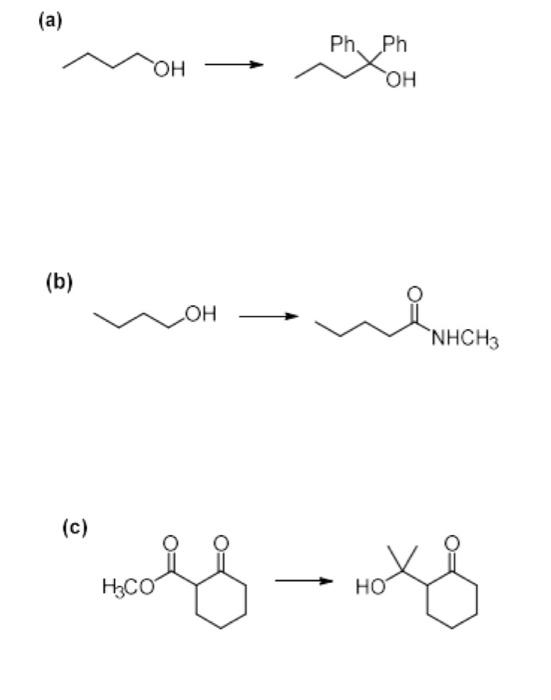 Solved (а) НО. Ph Ph ОН (b) ОН VINACH , NHCH3 (c) H3CO | Chegg.com