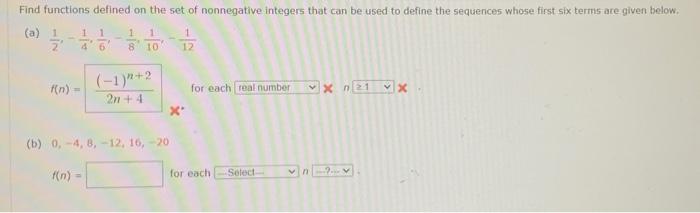 Solved Find Functions Defined On The Set Of Nonnegative
