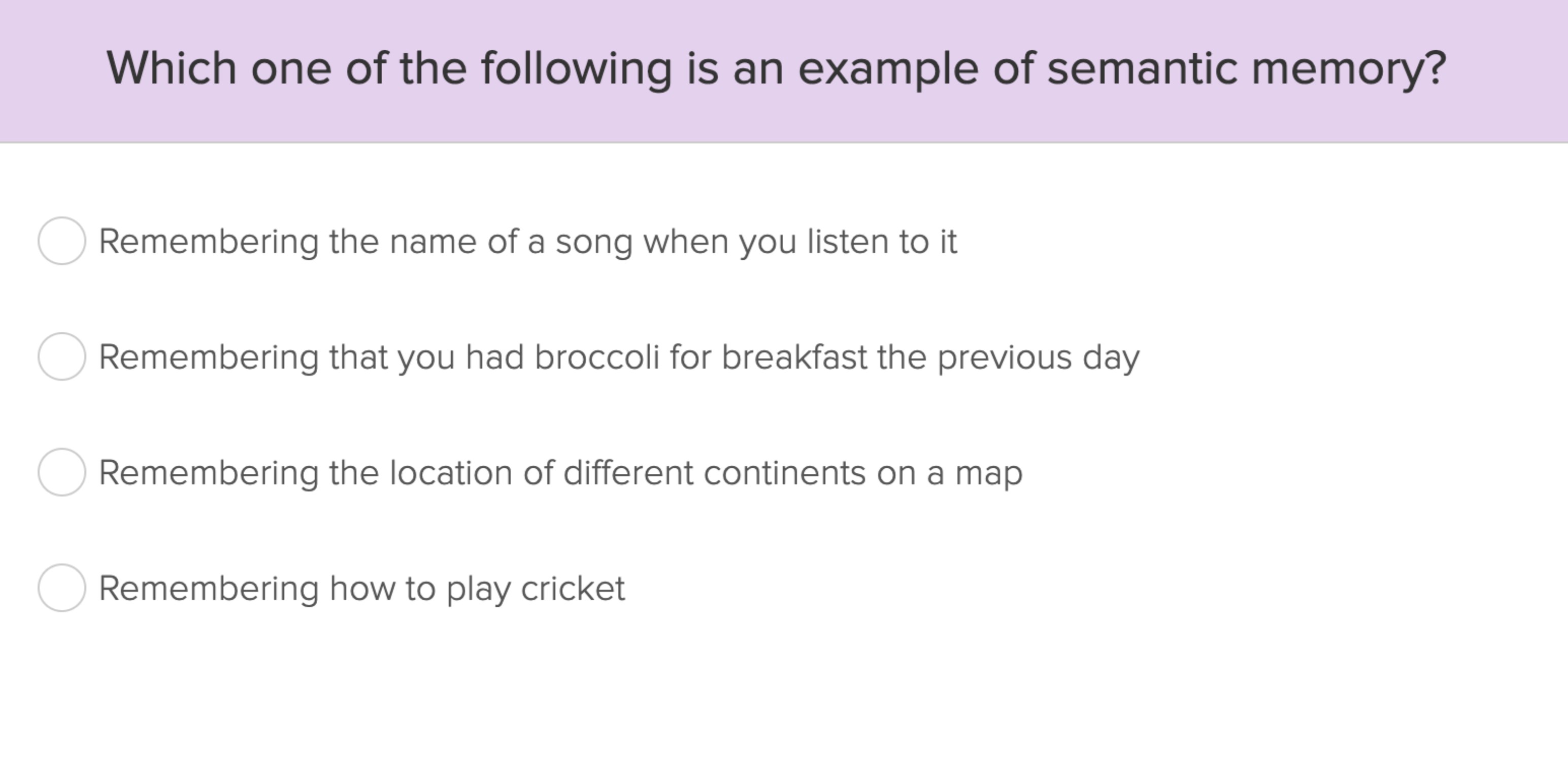 Solved Which one of the following is an example of semantic | Chegg.com