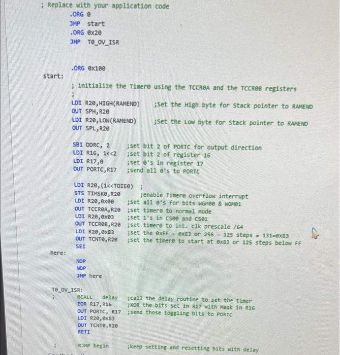 Solved what bit of portc is producing a sqaurewave? what is | Chegg.com