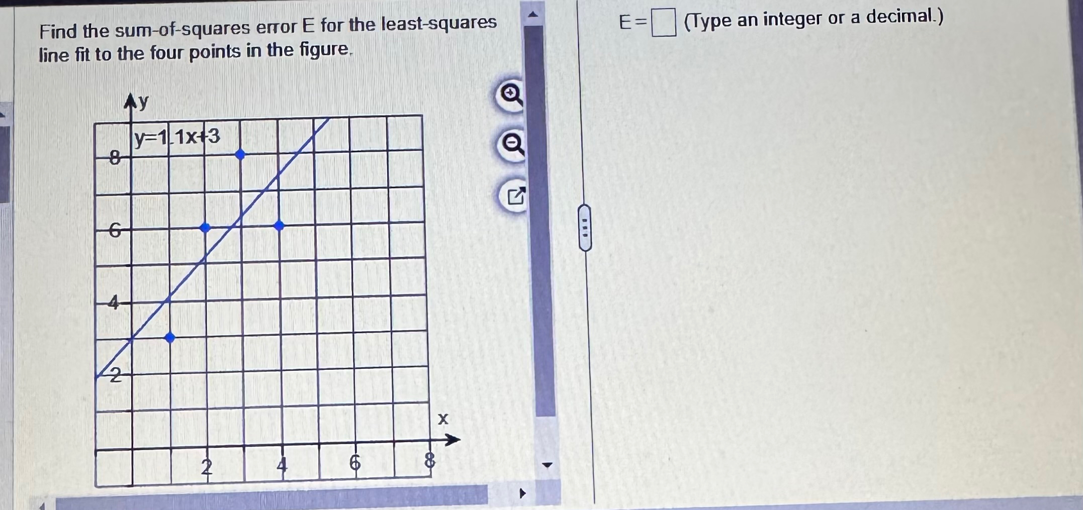 Find The Sum Of Squares Error E ﻿for The 