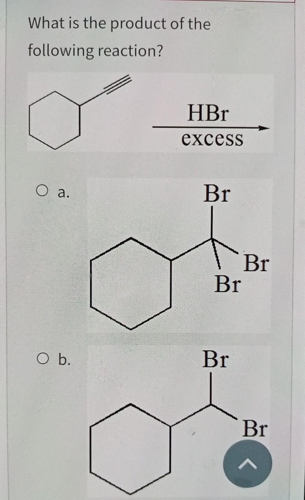 Solved What is the product of the following reaction? HBr | Chegg.com