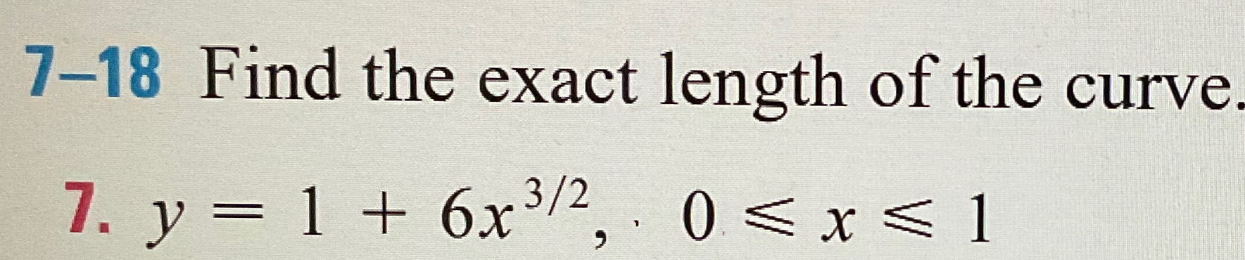 Solved 7-18 ﻿Find the exact length of the | Chegg.com