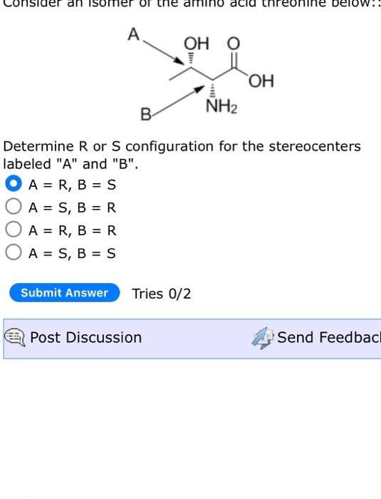 Solved Determine R or S configuration for the stereocenters | Chegg.com