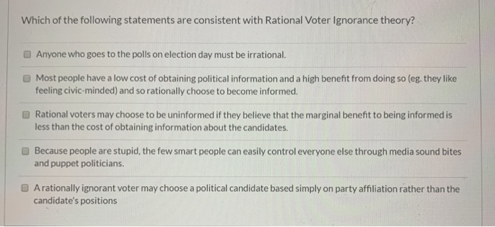 Solved Which of the following statements are consistent with | Chegg.com