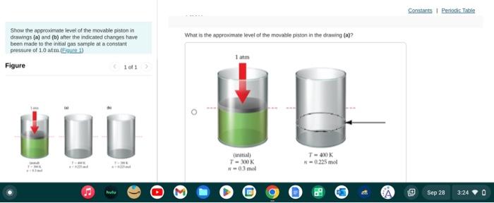 Solved Show the approwimate level of the movable piston in | Chegg.com