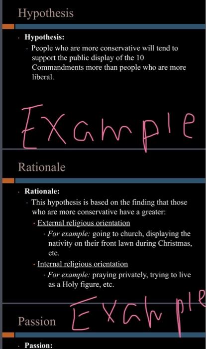 Solved can someone help me make a hypothesis and rationale | Chegg.com