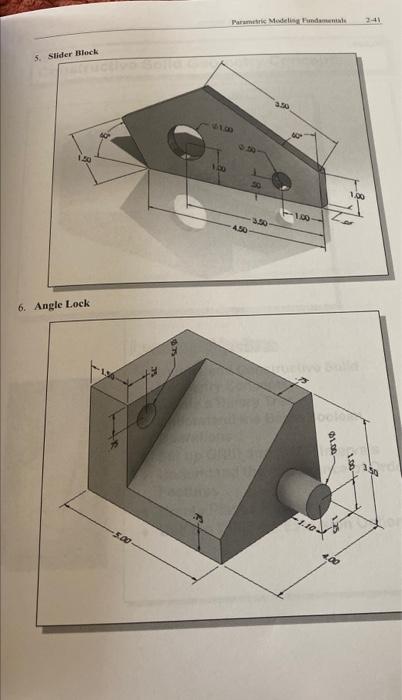 Solved Using Autodesk Inventor, create models of Problems 5 | Chegg.com