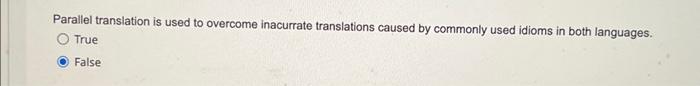 Solved Parallel translation is used to overcome inacurrate | Chegg.com