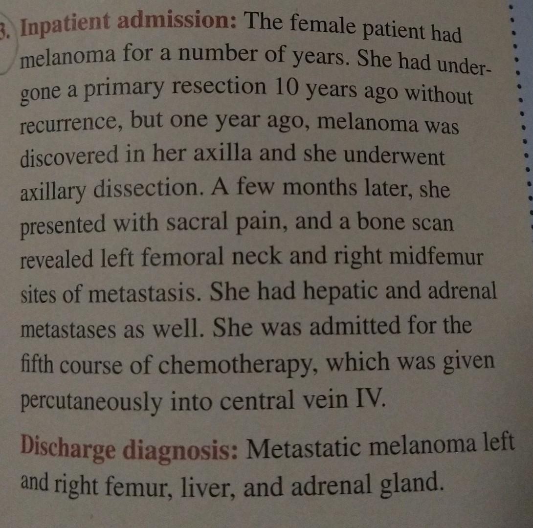 Solved ICD-10-CM principal diagnosis: describe and | Chegg.com