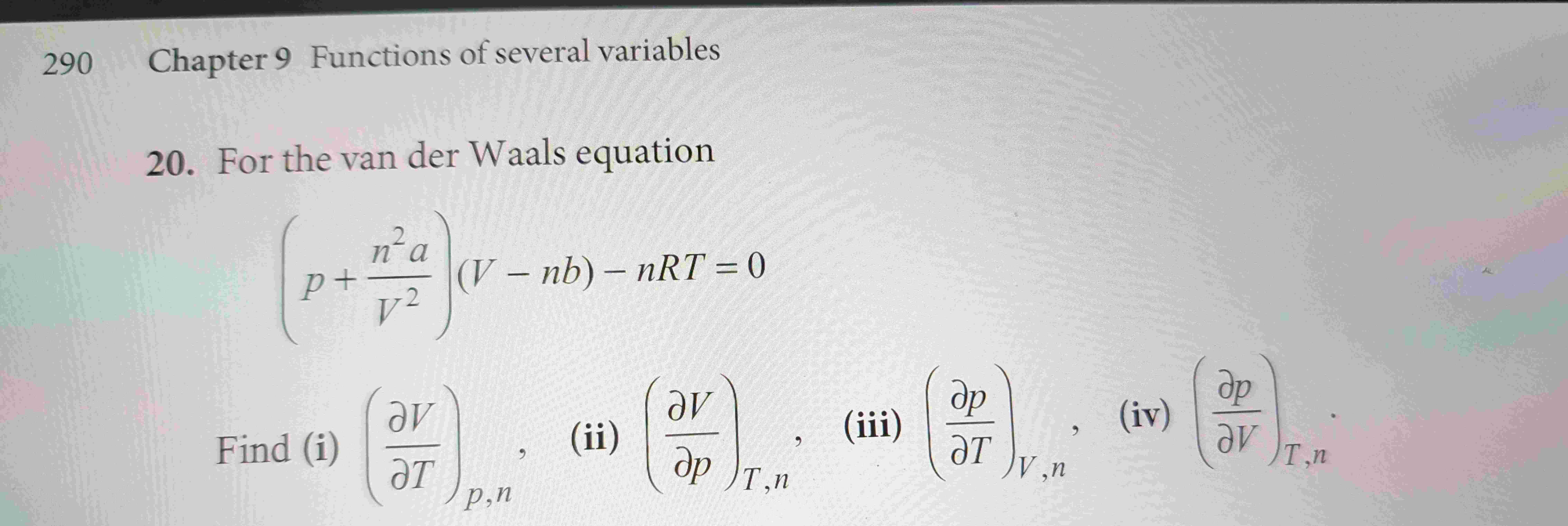 Solved 290 ﻿Chapter 9 ﻿Functions of ﻿several variablesFor | Chegg.com