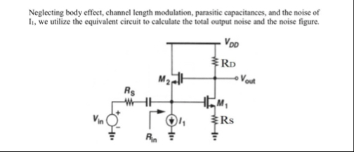 Solved Neglecting body effect, channel length modulation, | Chegg.com