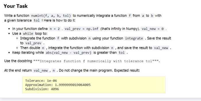 Solved In your function, after inserting the docstring, | Chegg.com