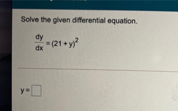 Solved Solve the following autonomous differential equation | Chegg.com