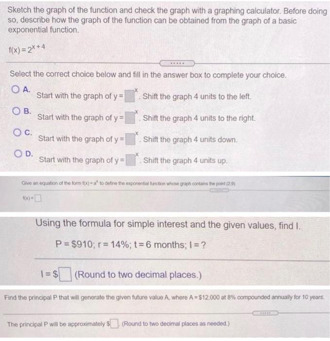 Solved Sketch the graph of the function and check the graph | Chegg.com