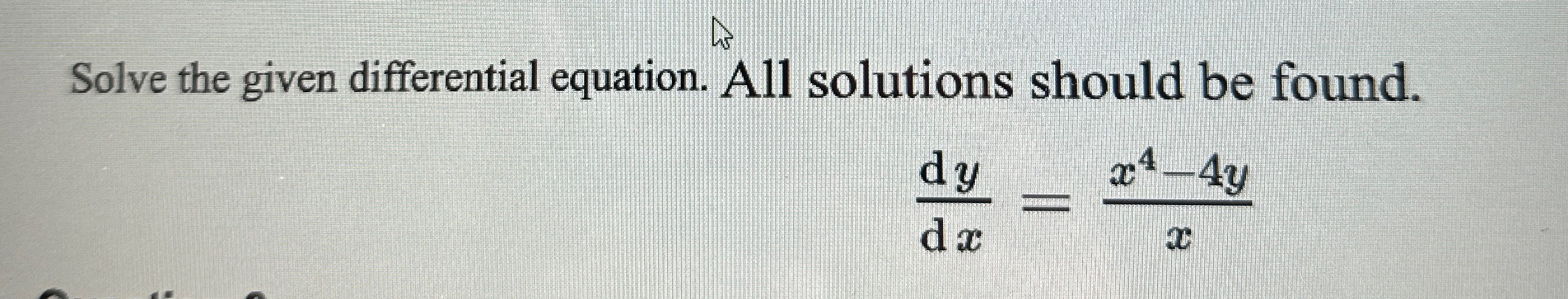 Solved Solve the given differential equation. All solutions | Chegg.com