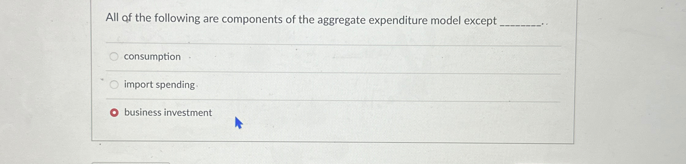 Solved All of the following are components of the aggregate | Chegg.com