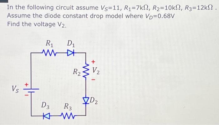 Solved In the following circuit assume | Chegg.com