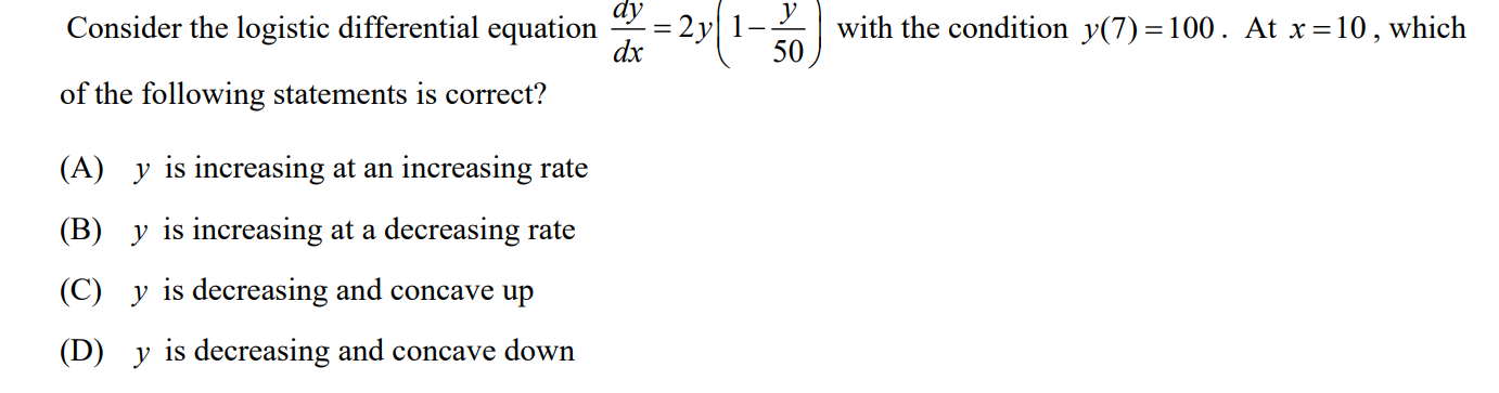 Solved Consider the logistic differential equation | Chegg.com