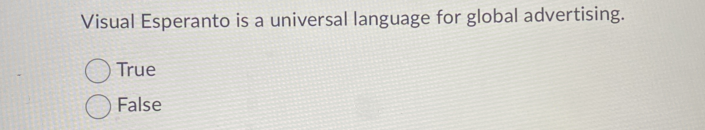 Solved Visual Esperanto is a universal language for global | Chegg.com