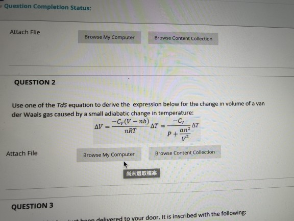 Solved Question Completion Status: Attach File Browse My | Chegg.com