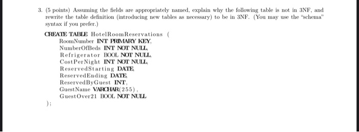 Solved 3. (5 points) Assuming the fields are appropriately | Chegg.com