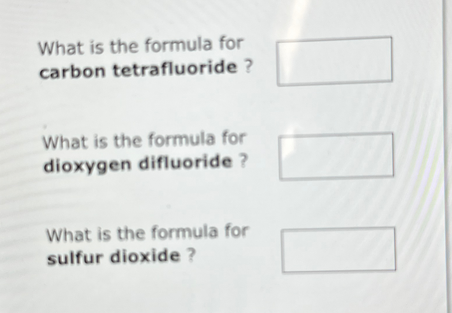 What is the formula for carbon tetrafluoride ?What is | Chegg.com