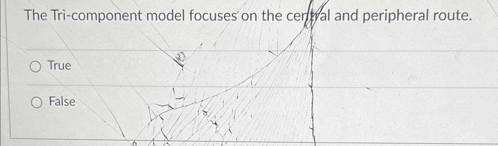 Solved The Tri-component model focuses on the centyal and | Chegg.com