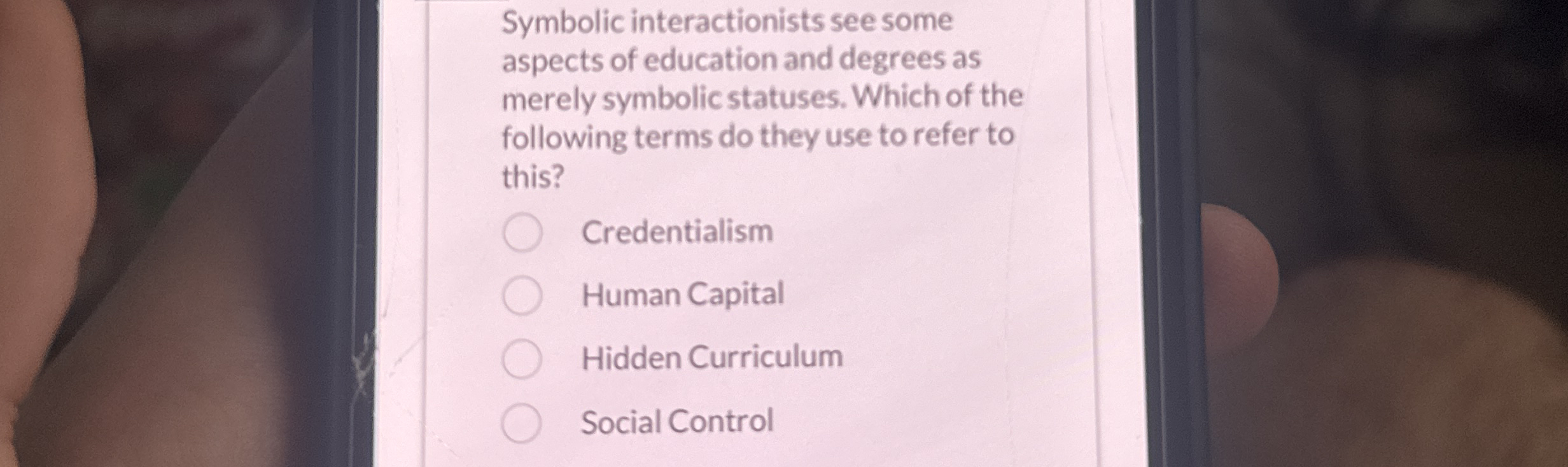 High Quality SOLUTION Symbolic interactionists see some aspects of | Chegg.com