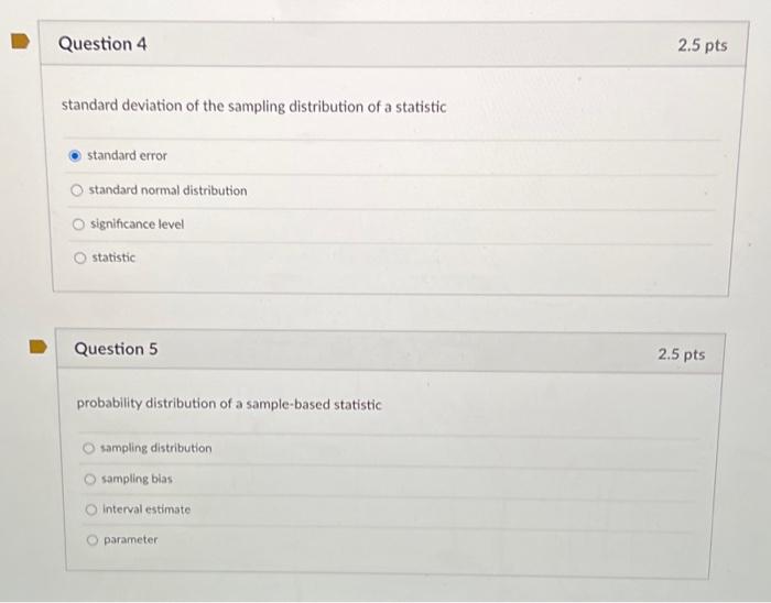 Solved standard deviation of the sampling distribution of a | Chegg.com