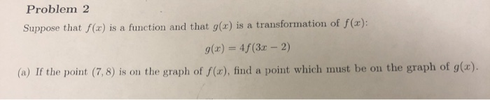 Solved Problem 3 Suppose That A Function F Has Domain