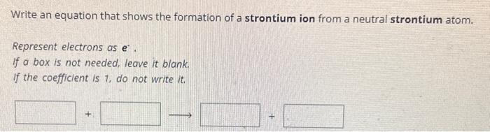 Solved Write an equation that shows the formation of a | Chegg.com