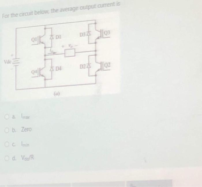 Solved Fort the circuit below, with inductive load. conduct | Chegg.com
