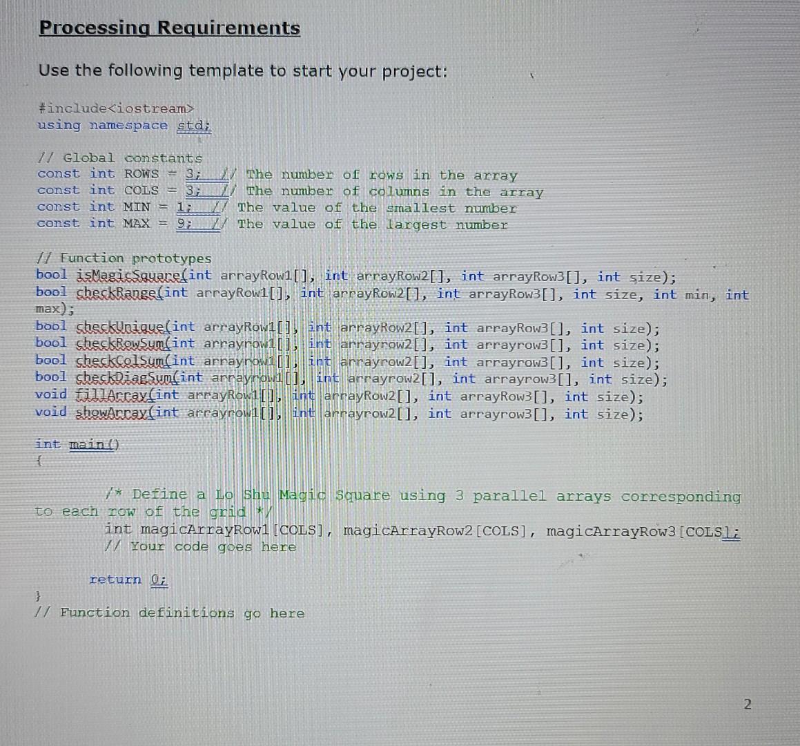 Solved Fall 2019 CMSC 140 Programming Project 5: Magic | Chegg.com