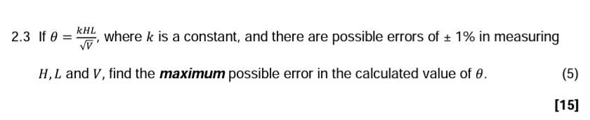 Solved KHL 2.3 If 8 = where k is a constant, and there are | Chegg.com