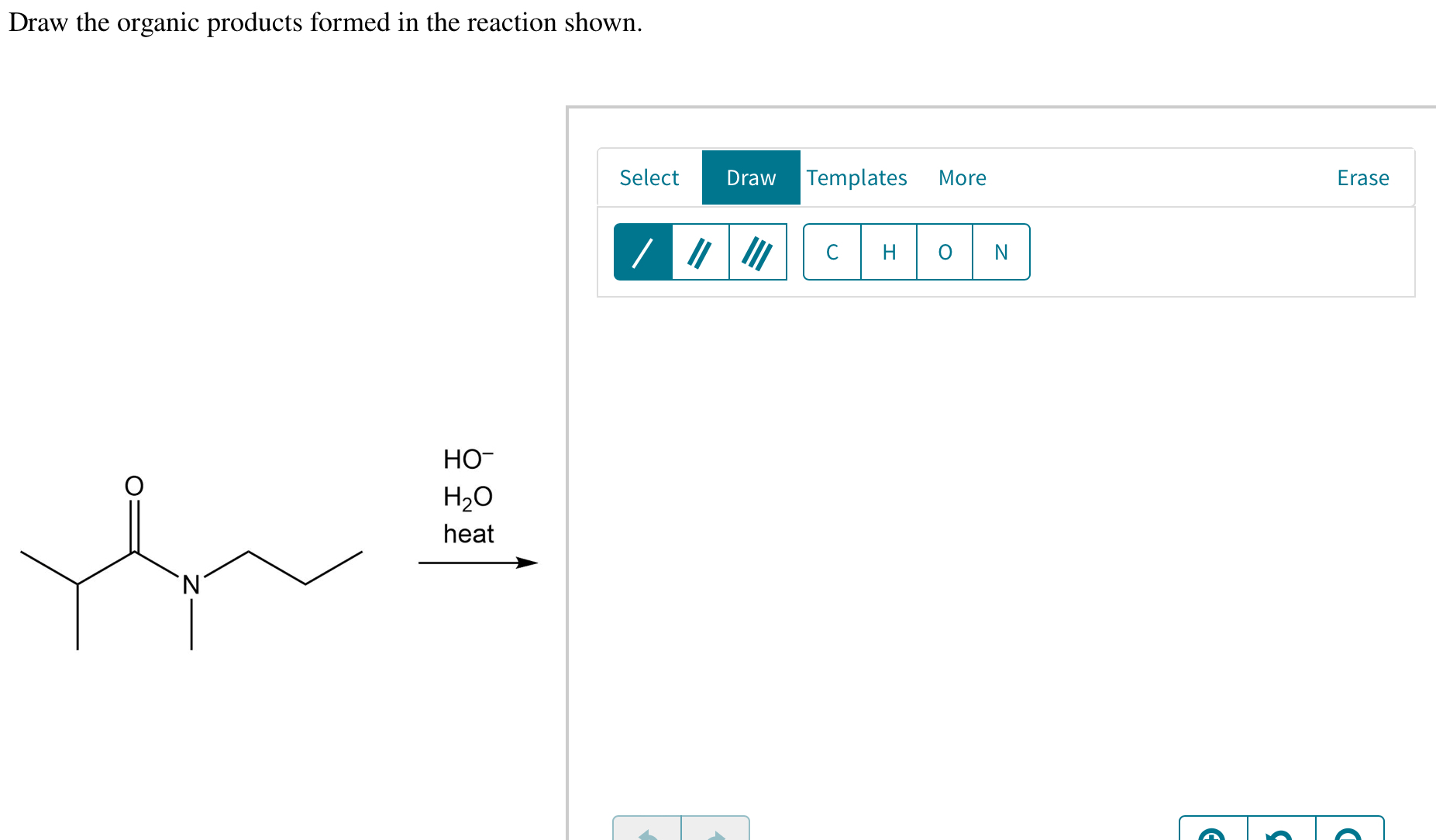 Solved Draw the organic products formed in the reaction | Chegg.com