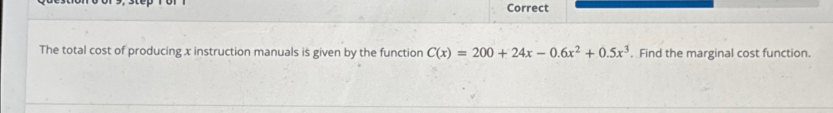 Solved The total cost of producing x ﻿instruction manuals is | Chegg.com