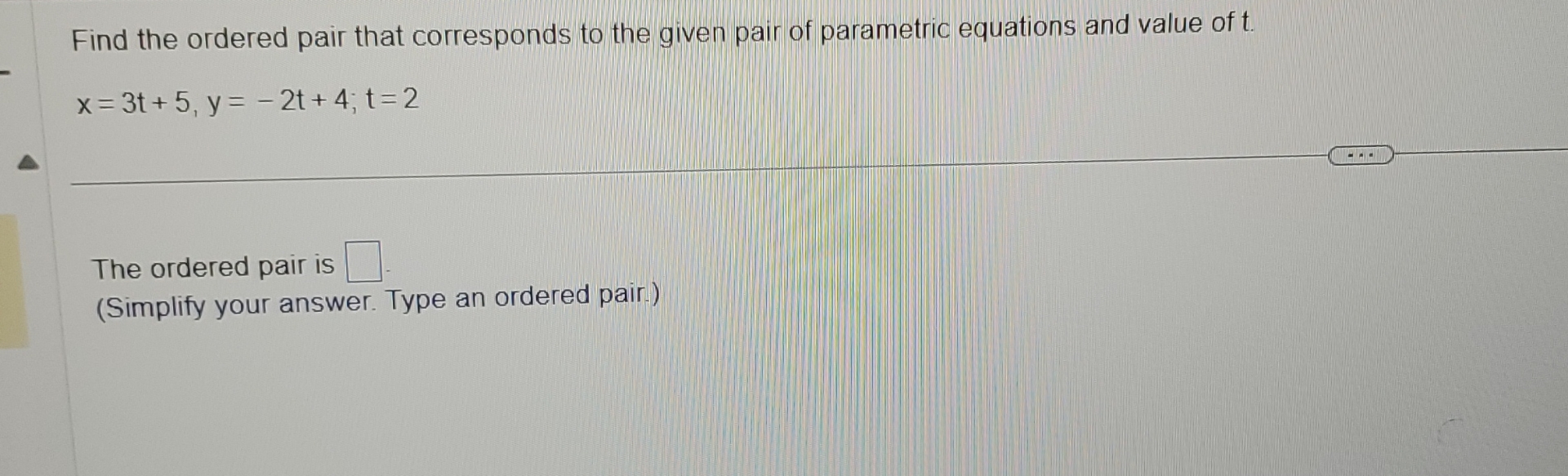 Solved Find the ordered pair that corresponds to the given | Chegg.com