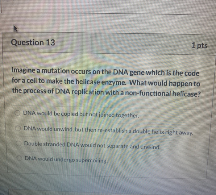 Solved Question 14 1 pts If an experimental cell finished | Chegg.com