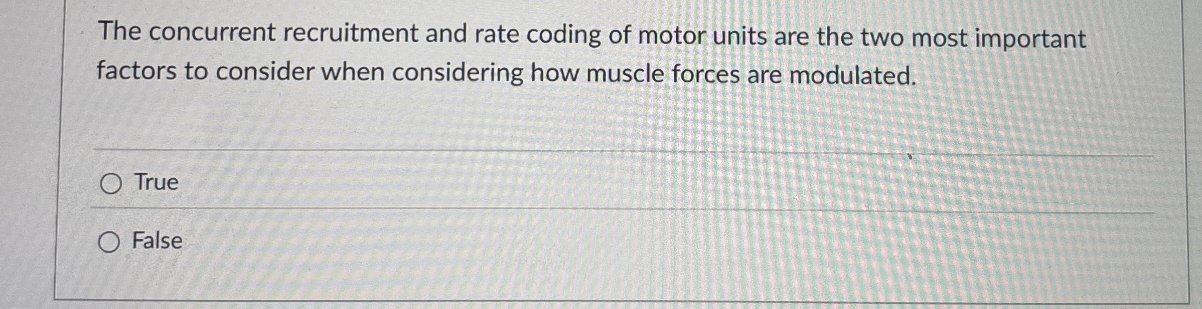 Solved The concurrent recruitment and rate coding of motor | Chegg.com